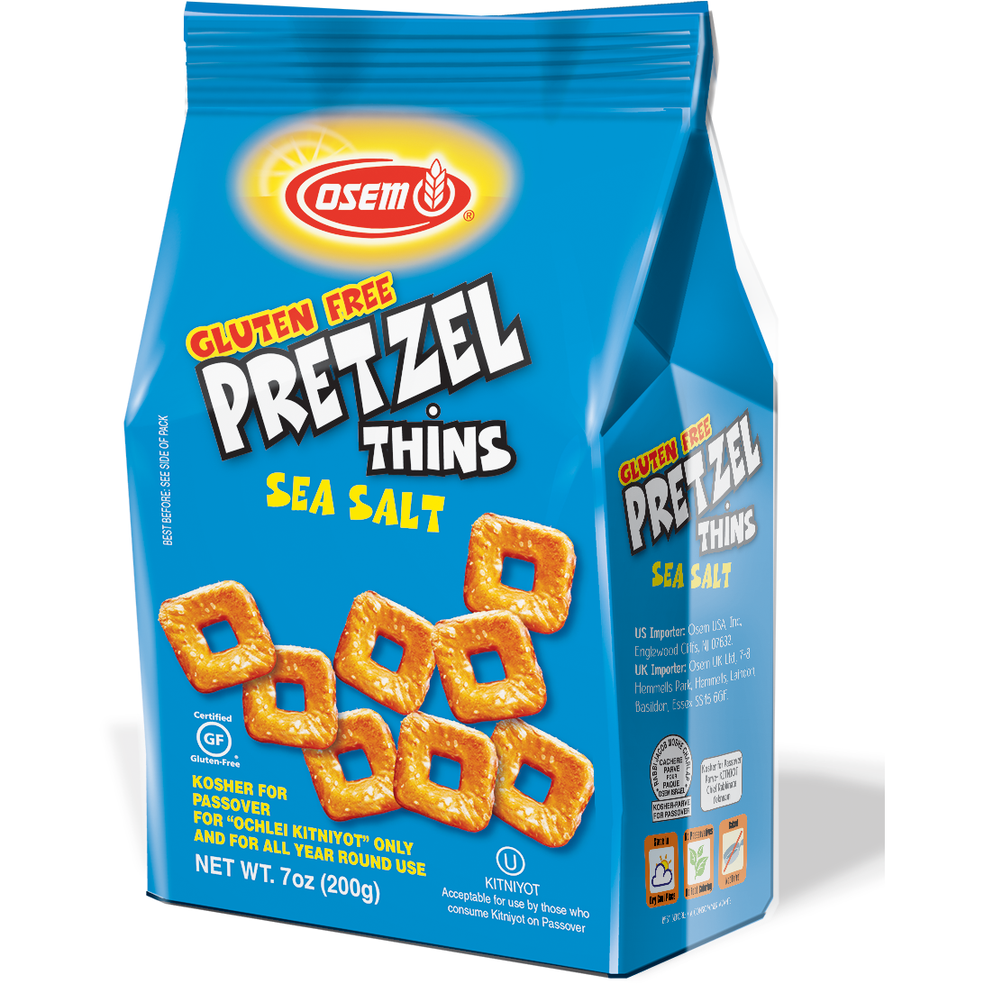 Osem Pretzel Thins Sea Salt Klp 200G | Benedikt Imports
